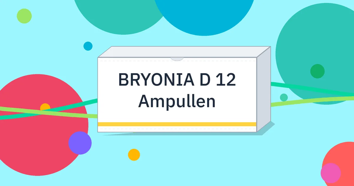 Symbolbild: Packung mit der Aufschrift BRYONIA D 12 Ampullen (PZN 11704543) – Verfügbarkeit und Bezug in Apotheken in Frankfurt am Main