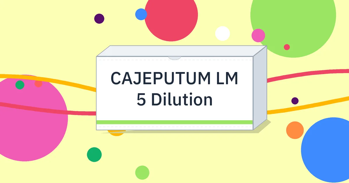 Symbolbild: Packung mit der Aufschrift CAJEPUTUM LM 5 Dilution (PZN 12799468) – Verfügbarkeit und Bezug in Apotheken in Frankfurt am Main