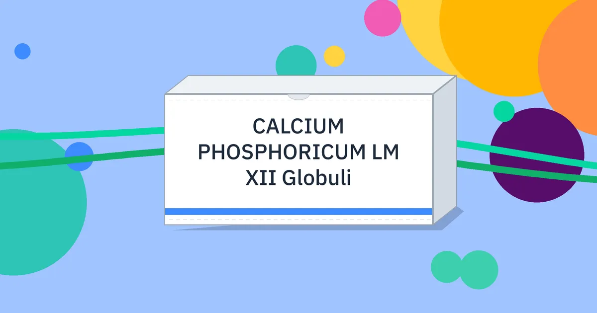 Symbolbild: Packung mit der Aufschrift CALCIUM PHOSPHORICUM LM XII Globuli (PZN 02677103) – Verfügbarkeit und Bezug in Apotheken in Frankfurt am Main