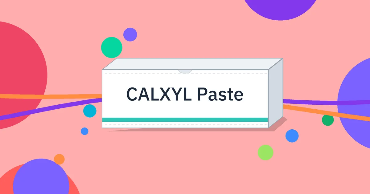 Symbolbild: Packung mit der Aufschrift CALXYL Paste (PZN 03750641) – Verfügbarkeit und Bezug in Apotheken in Frankfurt am Main