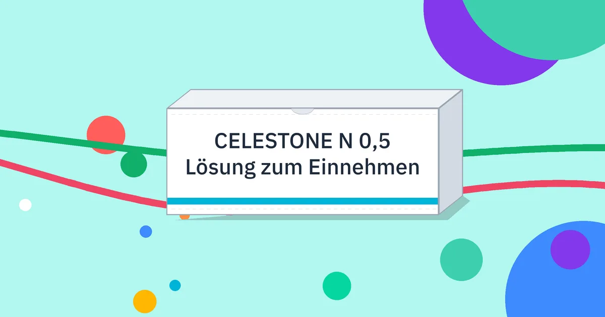 Symbolbild: Packung mit der Aufschrift CELESTONE N 0,5 Lösung zum Einnehmen (PZN 10537830) – Verfügbarkeit und Bezug in Apotheken in Frankfurt am Main