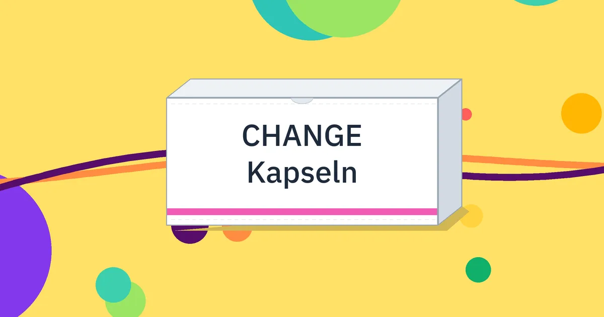 Symbolbild: Packung mit der Aufschrift CHANGE Kapseln (PZN 07586888) – Verfügbarkeit und Bezug in Apotheken in Frankfurt am Main