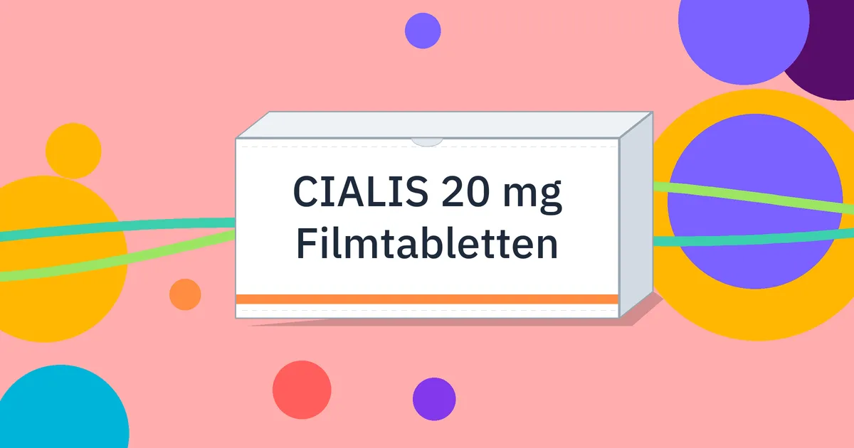 Symbolbild: Packung mit der Aufschrift CIALIS 20 mg Filmtabletten (PZN 01533626) – Verfügbarkeit und Bezug in Apotheken in Frankfurt am Main