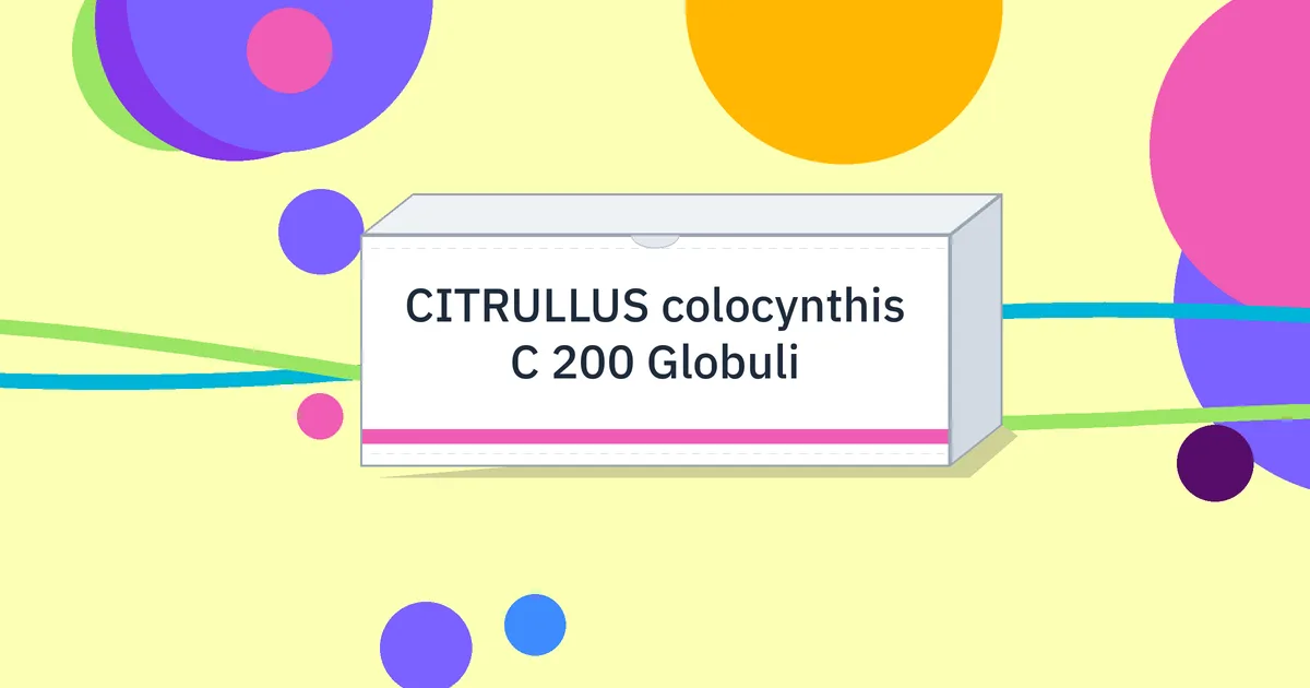 Symbolbild: Packung mit der Aufschrift CITRULLUS colocynthis C 200 Globuli (PZN 14312128) – Verfügbarkeit und Bezug in Apotheken in Frankfurt am Main