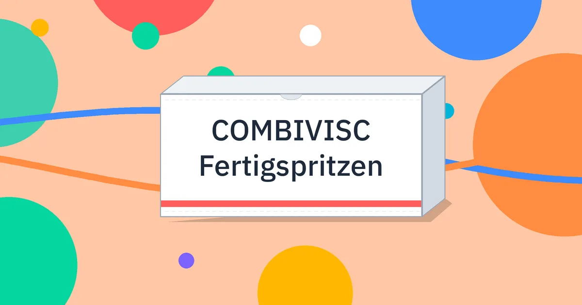 Symbolbild: Packung mit der Aufschrift COMBIVISC Fertigspritzen (PZN 13354952) – Verfügbarkeit und Bezug in Apotheken in Frankfurt am Main