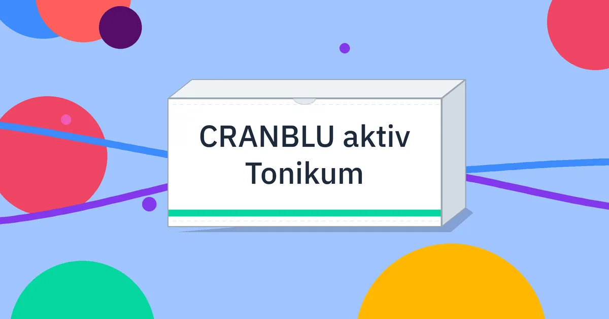 Symbolbild: Packung mit der Aufschrift CRANBLU aktiv Tonikum (PZN 06903536) – Verfügbarkeit und Bezug in Apotheken in Frankfurt am Main