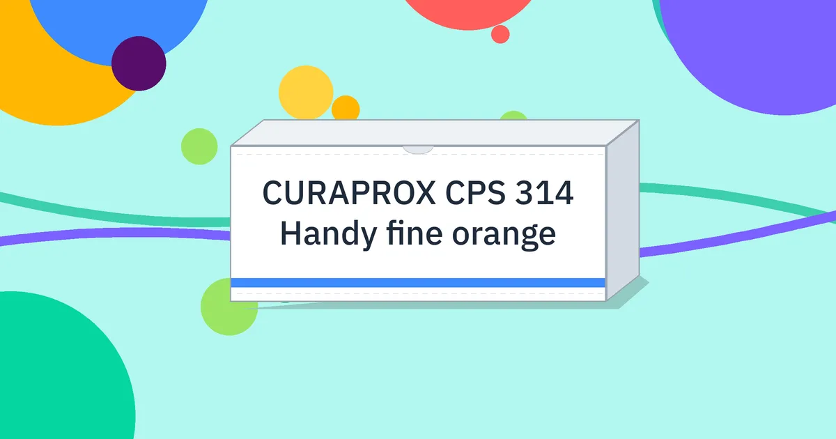 Symbolbild: Packung mit der Aufschrift CURAPROX CPS 314 Handy fine orange (PZN 05014314) – Verfügbarkeit und Bezug in Apotheken in Frankfurt am Main