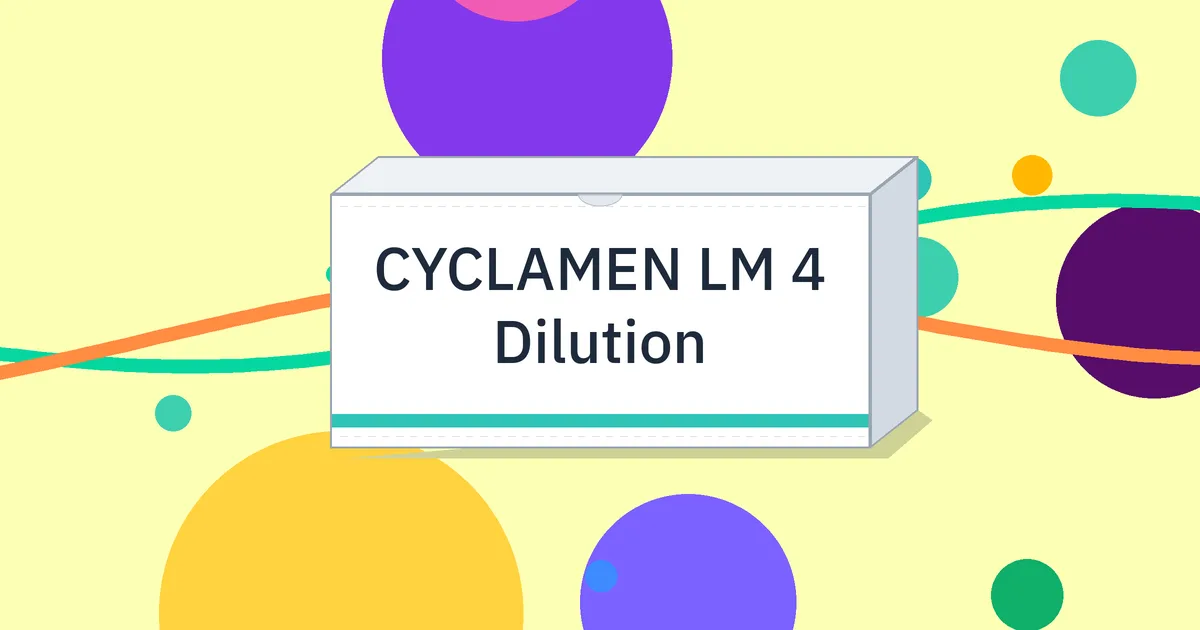 Symbolbild: Packung mit der Aufschrift CYCLAMEN LM 4 Dilution (PZN 12840320) – Verfügbarkeit und Bezug in Apotheken in Frankfurt am Main