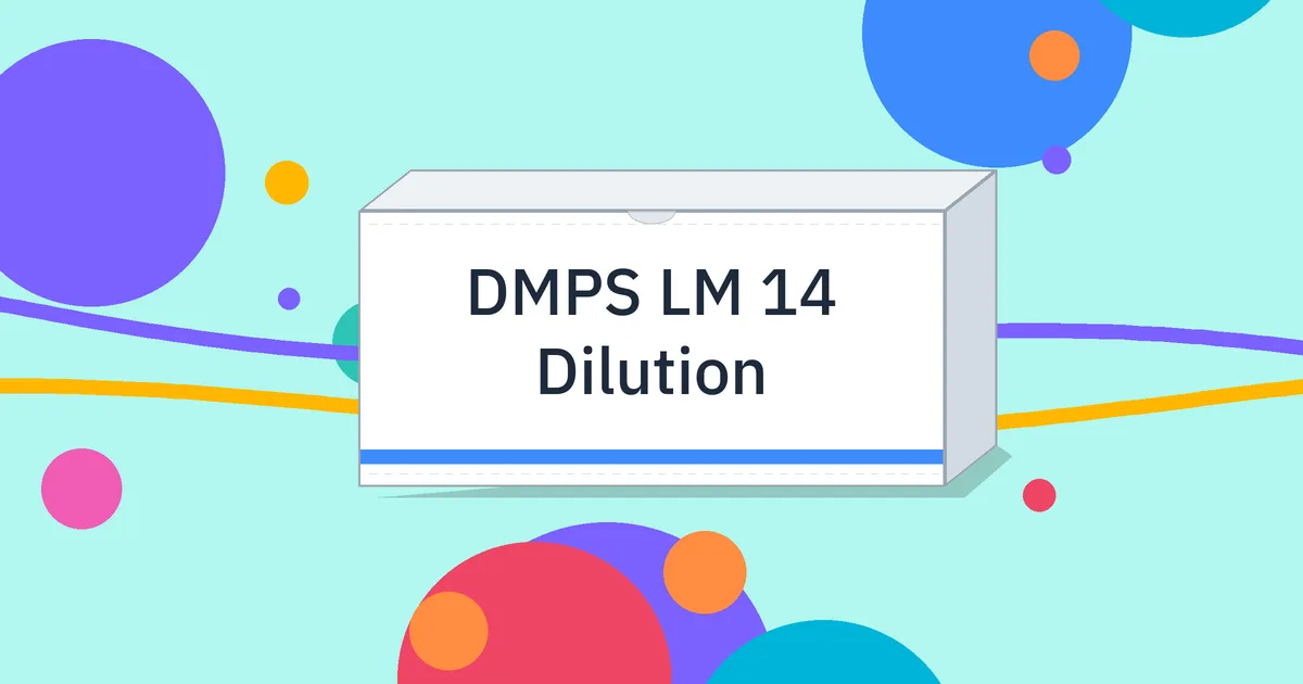 Symbolbild: Packung mit der Aufschrift DMPS LM 14 Dilution (PZN 13466094) – Verfügbarkeit und Bezug in Apotheken in Frankfurt am Main