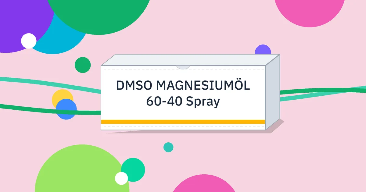 Symbolbild: Packung mit der Aufschrift DMSO MAGNESIUMÖL 60-40 Spray (PZN 19206508) – Verfügbarkeit und Bezug in Apotheken in Frankfurt am Main