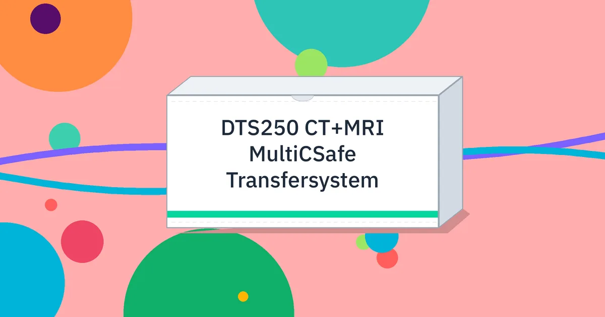 Symbolbild: Packung mit der Aufschrift DTS250 CT+MRI MultiCSafe Transfersystem (PZN 18224987) – Verfügbarkeit und Bezug in Apotheken in Frankfurt am Main
