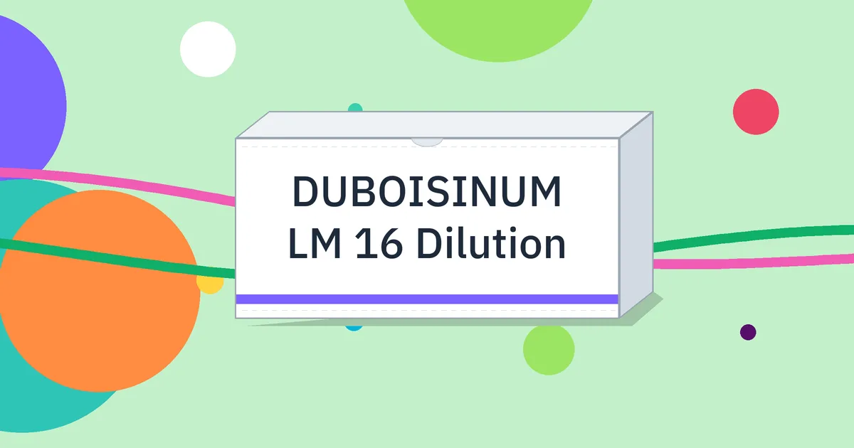 Symbolbild: Packung mit der Aufschrift DUBOISINUM LM 16 Dilution (PZN 13467521) – Verfügbarkeit und Bezug in Apotheken in Frankfurt am Main