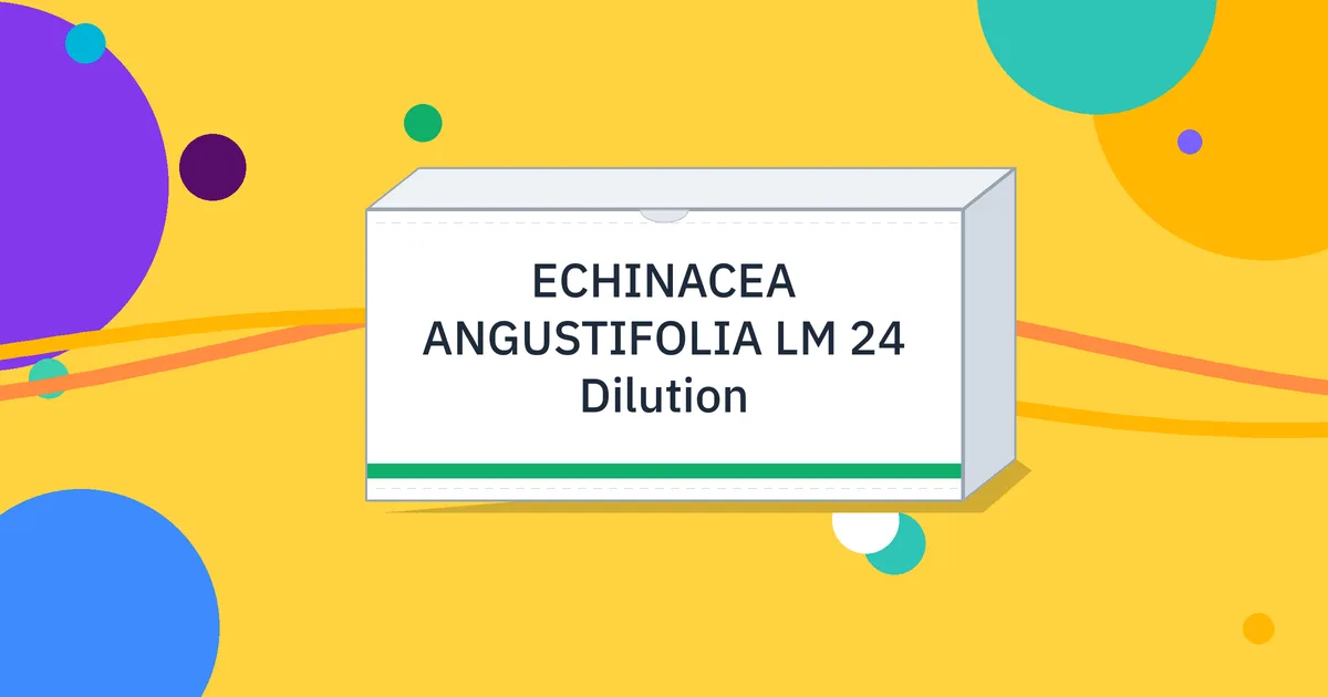 Symbolbild: Packung mit der Aufschrift ECHINACEA ANGUSTIFOLIA LM 24 Dilution (PZN 12844068) – Verfügbarkeit und Bezug in Apotheken in Frankfurt am Main