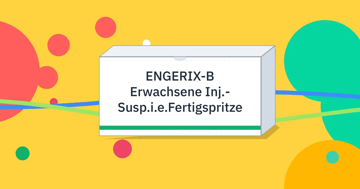 Symbolbild: Packung mit der Aufschrift ENGERIX-B Erwachsene Inj.-Susp.i.e.Fertigspritze (PZN 04792469) – Verfügbarkeit und Bezug in Apotheken in Frankfurt am Main