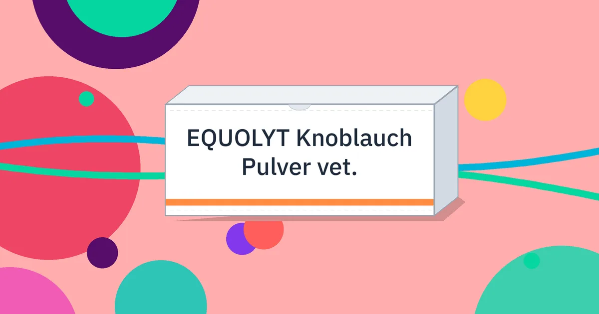 Symbolbild: Packung mit der Aufschrift EQUOLYT Knoblauch Pulver vet. (PZN 00503959) – Verfügbarkeit und Bezug in Apotheken in Frankfurt am Main