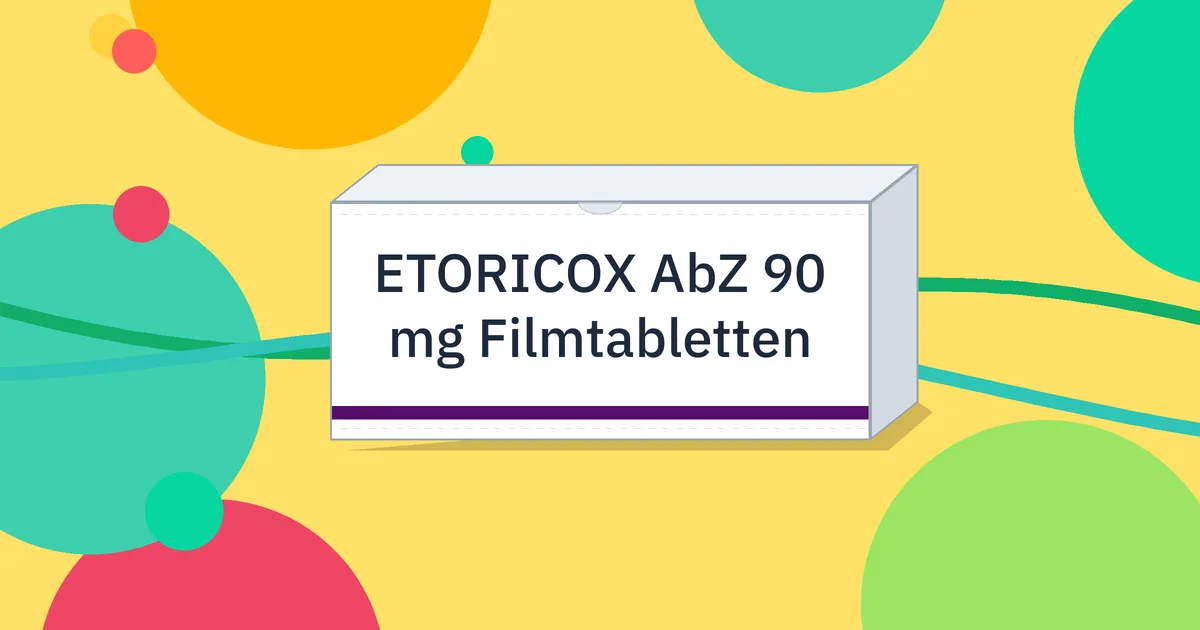 Symbolbild: Packung mit der Aufschrift ETORICOX AbZ 90 mg Filmtabletten (PZN 12380976) – Verfügbarkeit und Bezug in Apotheken in Frankfurt am Main
