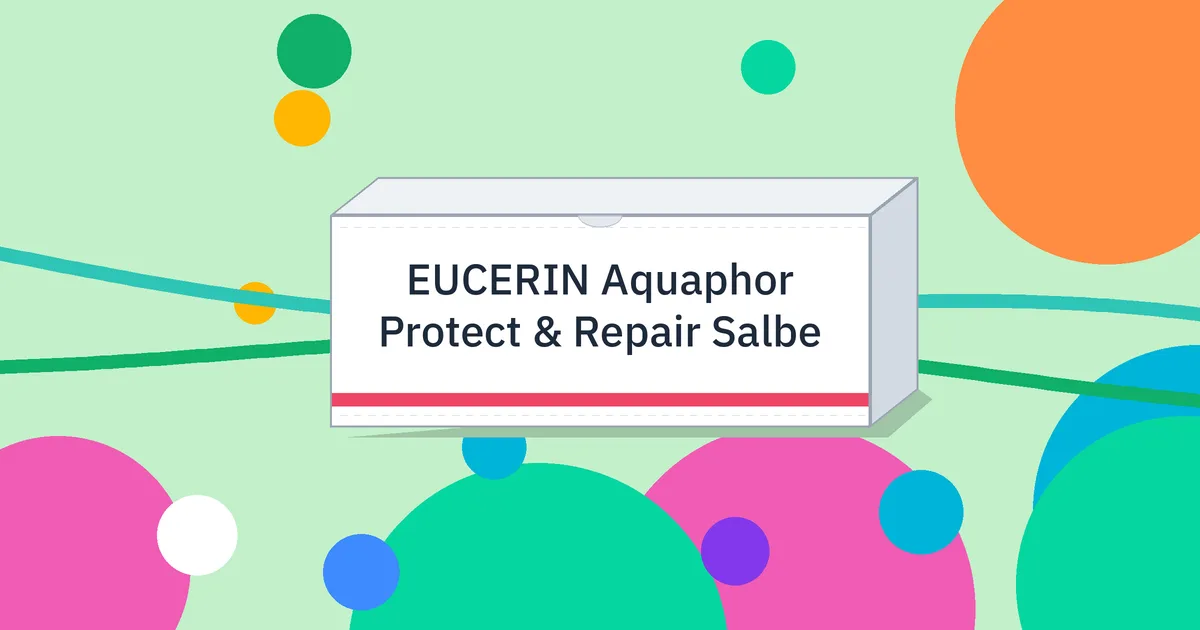 Symbolbild: Packung mit der Aufschrift EUCERIN Aquaphor Protect & Repair Salbe (PZN 14179451) – Verfügbarkeit und Bezug in Apotheken in Frankfurt am Main