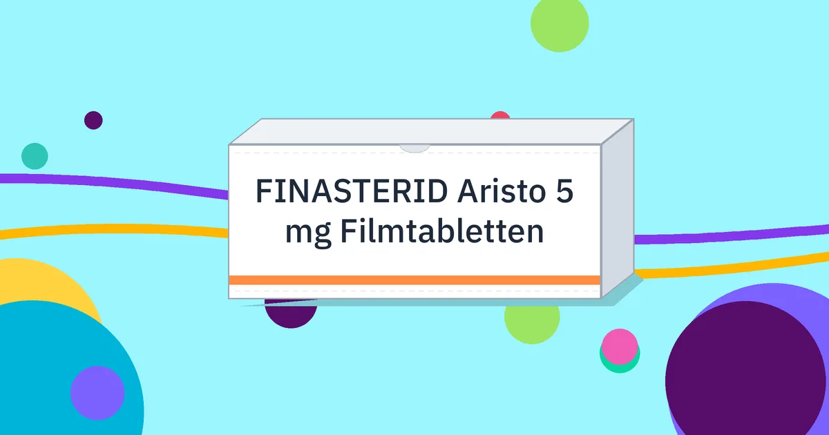 Symbolbild: Packung mit der Aufschrift FINASTERID Aristo 5 mg Filmtabletten (PZN 08867135) – Verfügbarkeit und Bezug in Apotheken in Frankfurt am Main