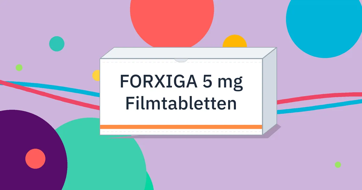 Symbolbild: Packung mit der Aufschrift FORXIGA 5 mg Filmtabletten (PZN 19208157) – Verfügbarkeit und Bezug in Apotheken in Frankfurt am Main