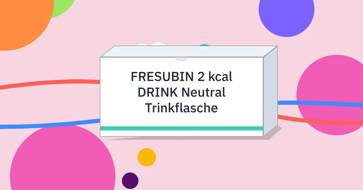 Symbolbild: Packung mit der Aufschrift FRESUBIN 2 kcal DRINK Neutral Trinkflasche (PZN 12730962) – Verfügbarkeit und Bezug in Apotheken in Frankfurt am Main