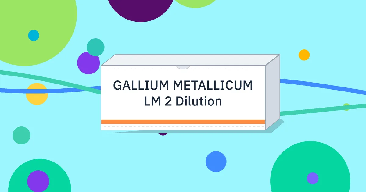 Symbolbild: Packung mit der Aufschrift GALLIUM METALLICUM LM 2 Dilution (PZN 12874738) – Verfügbarkeit und Bezug in Apotheken in Frankfurt am Main
