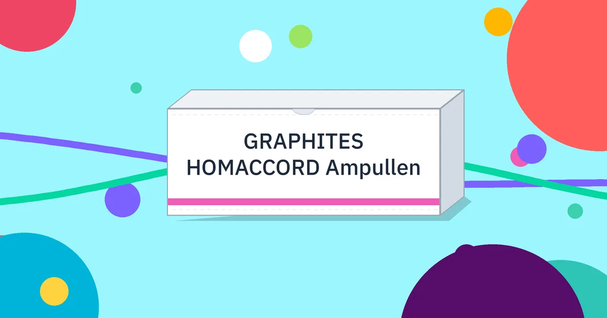 Symbolbild: Packung mit der Aufschrift GRAPHITES HOMACCORD Ampullen (PZN 00431705) – Verfügbarkeit und Bezug in Apotheken in Frankfurt am Main