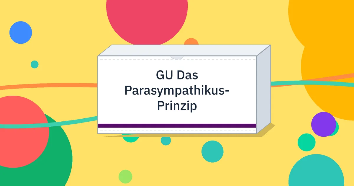 Symbolbild: Packung mit der Aufschrift GU Das Parasympathikus-Prinzip (PZN 15992332) – Verfügbarkeit und Bezug in Apotheken in Frankfurt am Main
