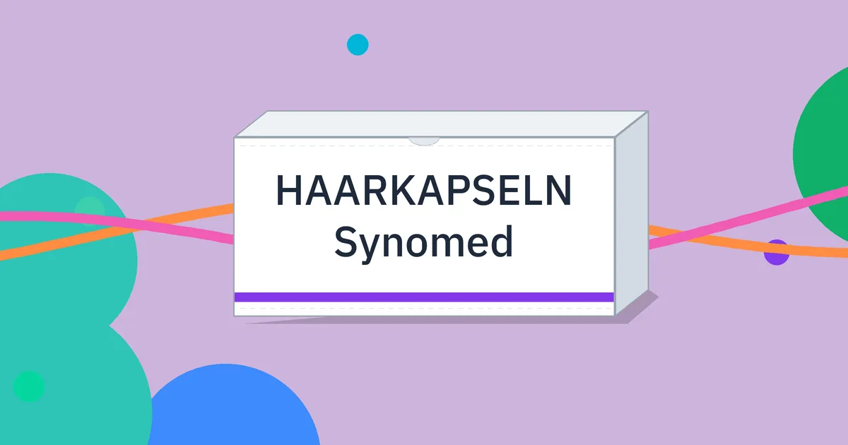 Symbolbild: Packung mit der Aufschrift HAARKAPSELN Synomed (PZN 00664846) – Verfügbarkeit und Bezug in Apotheken in Frankfurt am Main