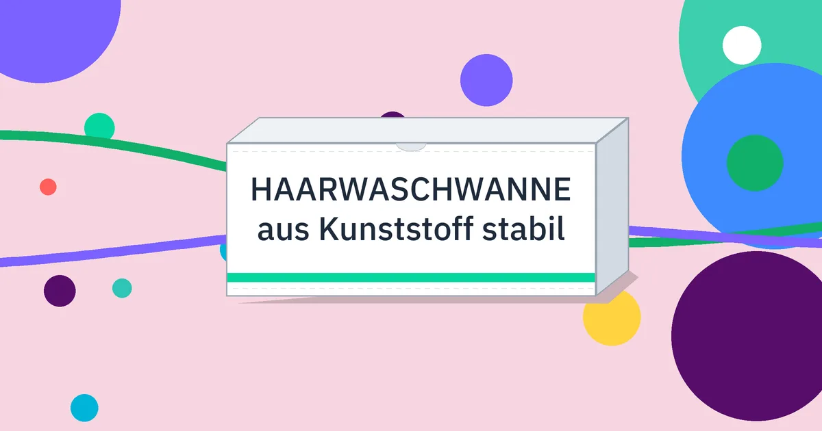 Symbolbild: Packung mit der Aufschrift HAARWASCHWANNE aus Kunststoff stabil (PZN 09212933) – Verfügbarkeit und Bezug in Apotheken in Frankfurt am Main