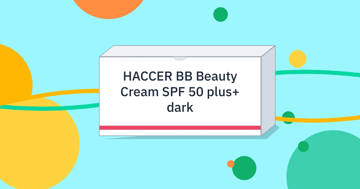 Symbolbild: Packung mit der Aufschrift HACCER BB Beauty Cream SPF 50 plus+ dark (PZN 13502559) – Verfügbarkeit und Bezug in Apotheken in Frankfurt am Main