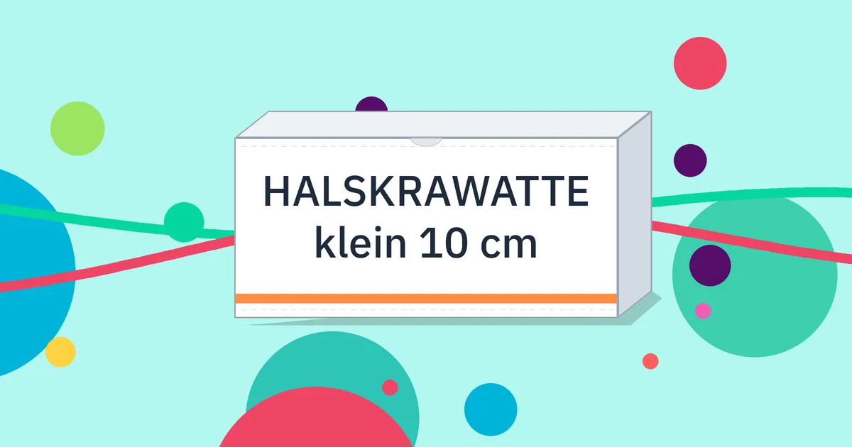 Symbolbild: Packung mit der Aufschrift HALSKRAWATTE klein 10 cm (PZN 07094524) – Verfügbarkeit und Bezug in Apotheken in Frankfurt am Main