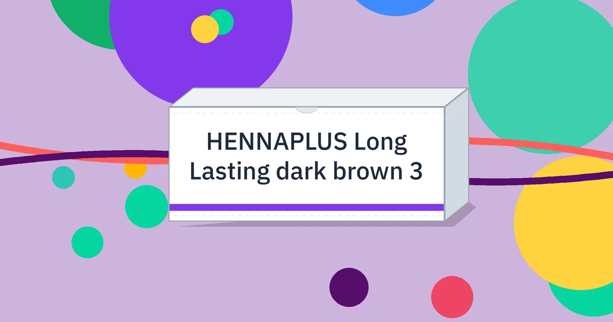 Symbolbild: Packung mit der Aufschrift HENNAPLUS Long Lasting dark brown 3 (PZN 00100285) – Verfügbarkeit und Bezug in Apotheken in Frankfurt am Main
