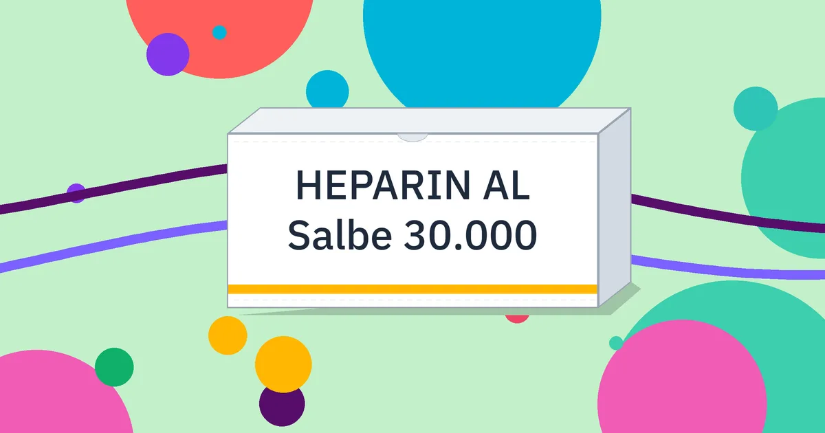 Symbolbild: Packung mit der Aufschrift HEPARIN AL Salbe 30.000 (PZN 04668321) – Verfügbarkeit und Bezug in Apotheken in Frankfurt am Main