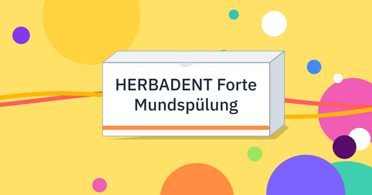 Symbolbild: Packung mit der Aufschrift HERBADENT Forte Mundspülung (PZN 20232209) – Verfügbarkeit und Bezug in Apotheken in Frankfurt am Main
