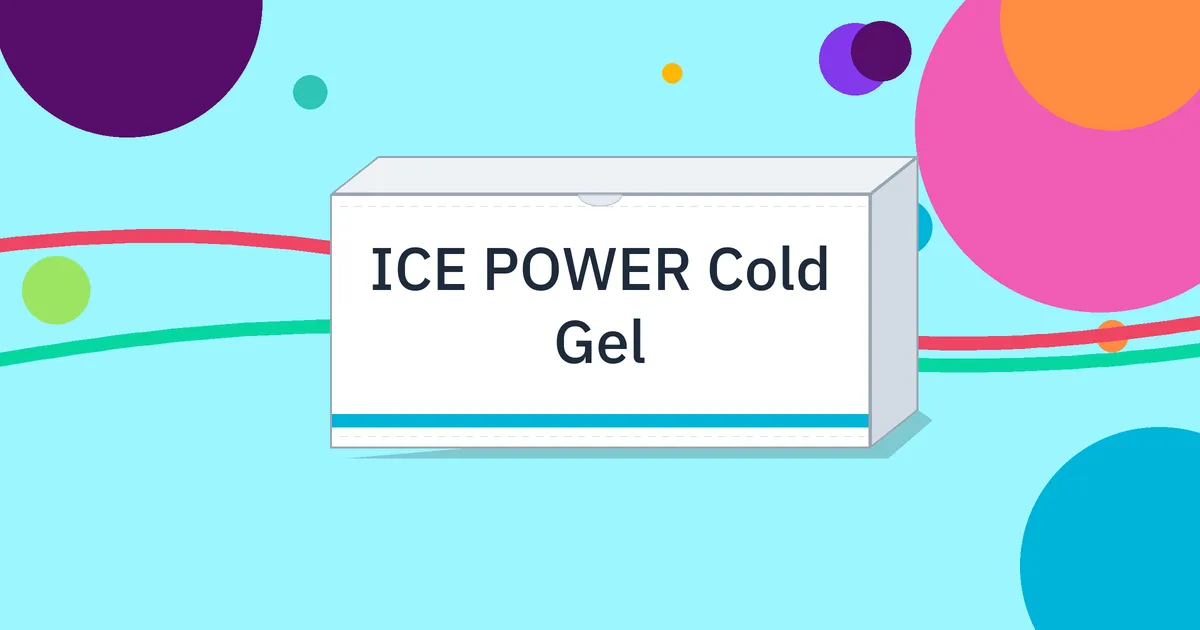 Symbolbild: Packung mit der Aufschrift ICE POWER Cold Gel (PZN 12505030) – Verfügbarkeit und Bezug in Apotheken in Frankfurt am Main