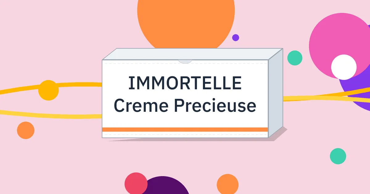 Symbolbild: Packung mit der Aufschrift IMMORTELLE Creme Precieuse (PZN 18064696) – Verfügbarkeit und Bezug in Apotheken in Frankfurt am Main