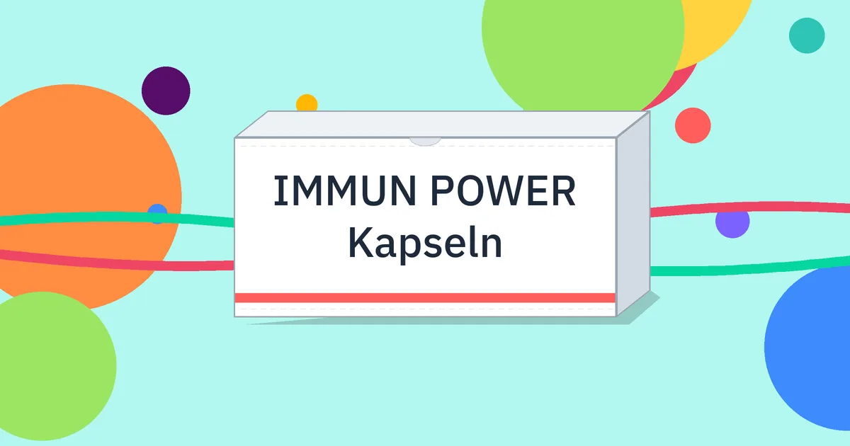 Symbolbild: Packung mit der Aufschrift IMMUN POWER Kapseln (PZN 07575169) – Verfügbarkeit und Bezug in Apotheken in Frankfurt am Main