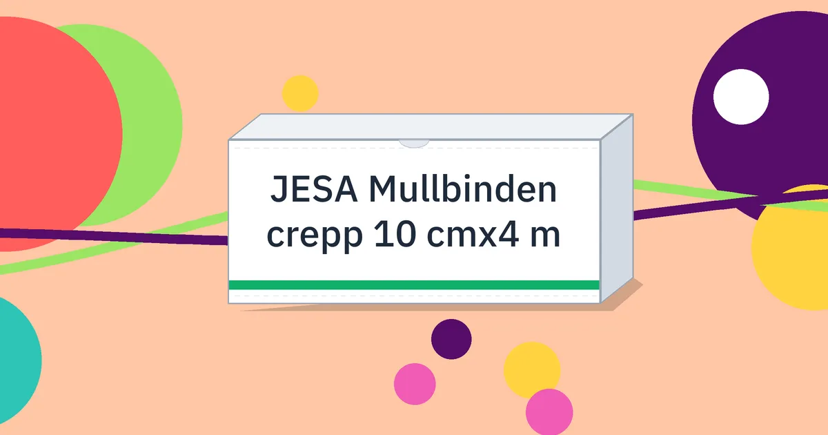 Symbolbild: Packung mit der Aufschrift JESA Mullbinden crepp 10 cmx4 m (PZN 11152919) – Verfügbarkeit und Bezug in Apotheken in Frankfurt am Main