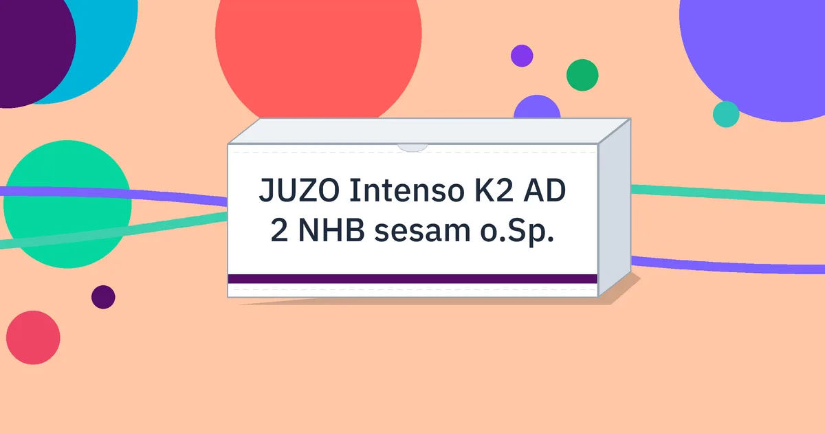 Symbolbild: Packung mit der Aufschrift JUZO Intenso K2 AD 2 NHB sesam o.Sp. (PZN 18620341) – Verfügbarkeit und Bezug in Apotheken in Frankfurt am Main