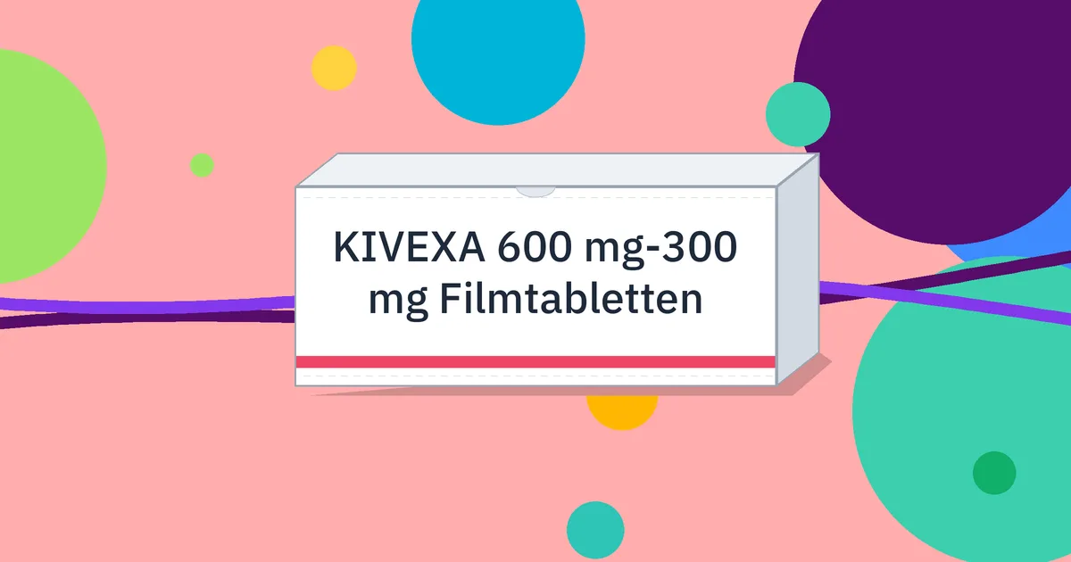 Symbolbild: Packung mit der Aufschrift KIVEXA 600 mg-300 mg Filmtabletten (PZN 10335428) – Verfügbarkeit und Bezug in Apotheken in Frankfurt am Main