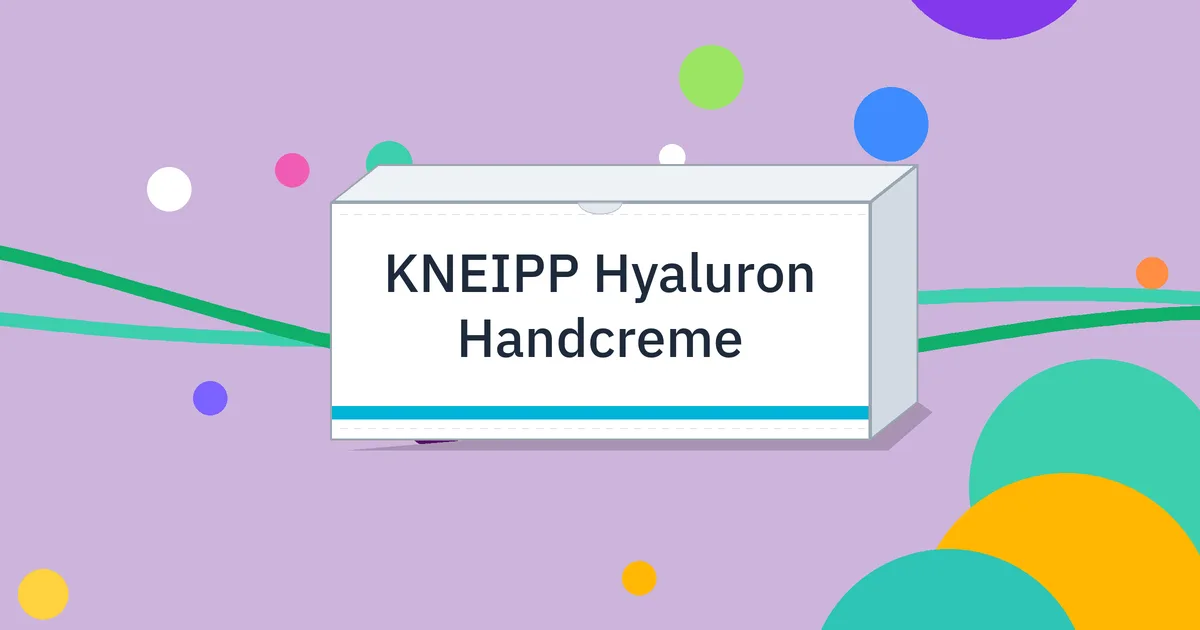 Symbolbild: Packung mit der Aufschrift KNEIPP Hyaluron Handcreme (PZN 19556415) – Verfügbarkeit und Bezug in Apotheken in Frankfurt am Main
