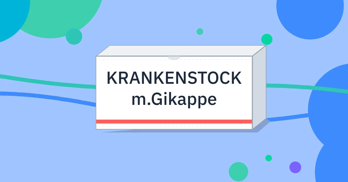 Symbolbild: Packung mit der Aufschrift KRANKENSTOCK m.Gikappe (PZN 01731154) – Verfügbarkeit und Bezug in Apotheken in Frankfurt am Main