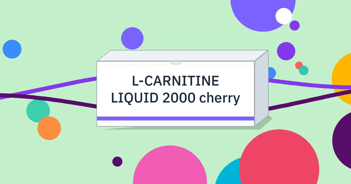 Symbolbild: Packung mit der Aufschrift L-CARNITINE LIQUID 2000 cherry (PZN 09726804) – Verfügbarkeit und Bezug in Apotheken in Frankfurt am Main