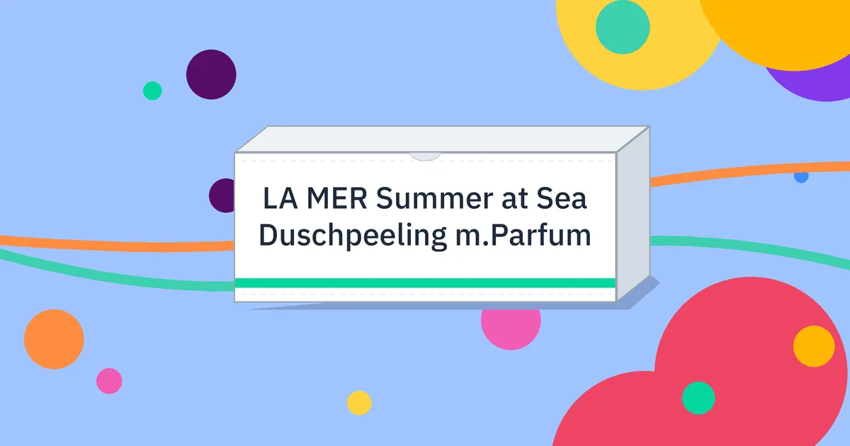 Symbolbild: Packung mit der Aufschrift LA MER Summer at Sea Duschpeeling m.Parfum (PZN 18139632) – Verfügbarkeit und Bezug in Apotheken in Frankfurt am Main