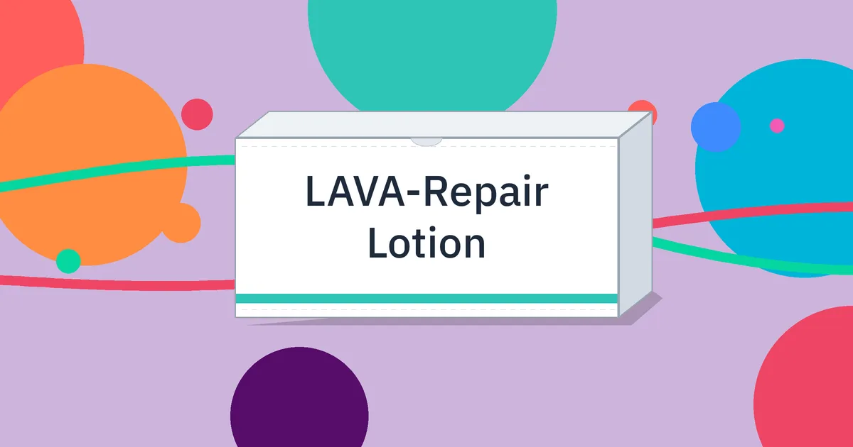 Symbolbild: Packung mit der Aufschrift LAVA-Repair Lotion (PZN 19519466) – Verfügbarkeit und Bezug in Apotheken in Frankfurt am Main