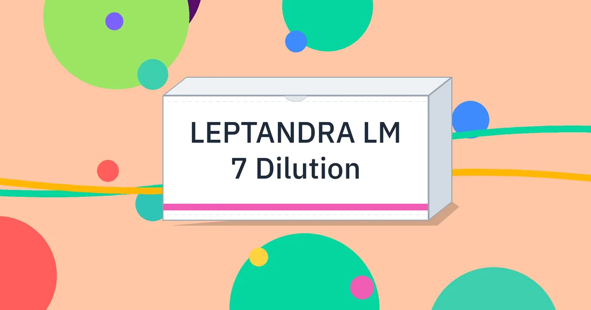 Symbolbild: Packung mit der Aufschrift LEPTANDRA LM 7 Dilution (PZN 13526778) – Verfügbarkeit und Bezug in Apotheken in Frankfurt am Main