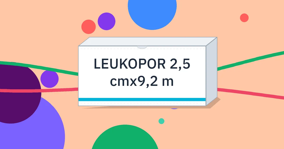 Symbolbild: Packung mit der Aufschrift LEUKOPOR 2,5 cmx9,2 m (PZN 19294518) – Verfügbarkeit und Bezug in Apotheken in Frankfurt am Main