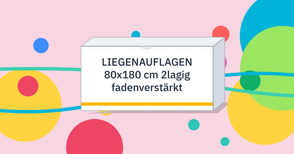Symbolbild: Packung mit der Aufschrift LIEGENAUFLAGEN 80x180 cm 2lagig fadenverstärkt (PZN 10069978) – Verfügbarkeit und Bezug in Apotheken in Frankfurt am Main