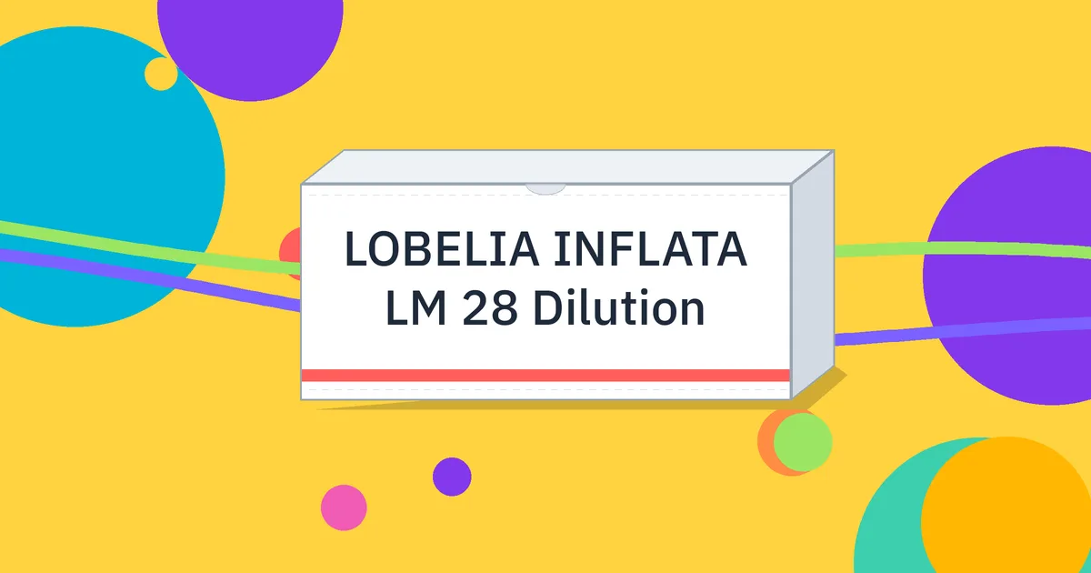 Symbolbild: Packung mit der Aufschrift LOBELIA INFLATA LM 28 Dilution (PZN 13534039) – Verfügbarkeit und Bezug in Apotheken in Frankfurt am Main