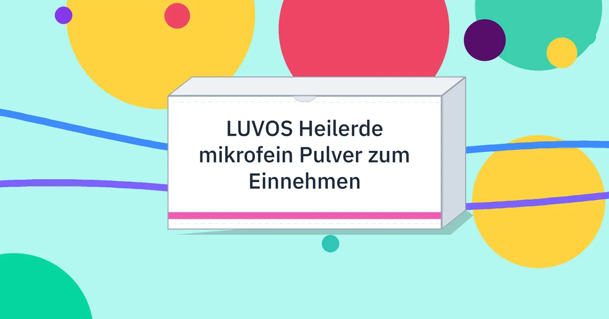 Symbolbild: Packung mit der Aufschrift LUVOS Heilerde mikrofein Pulver zum Einnehmen (PZN 01649174) – Verfügbarkeit und Bezug in Apotheken in Frankfurt am Main